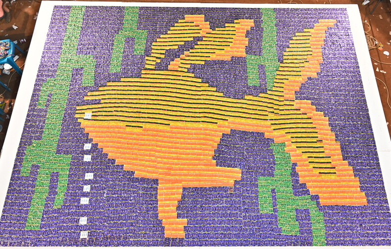 Largest candy/sweet wrapper mosaic (image) | Guinness World Records